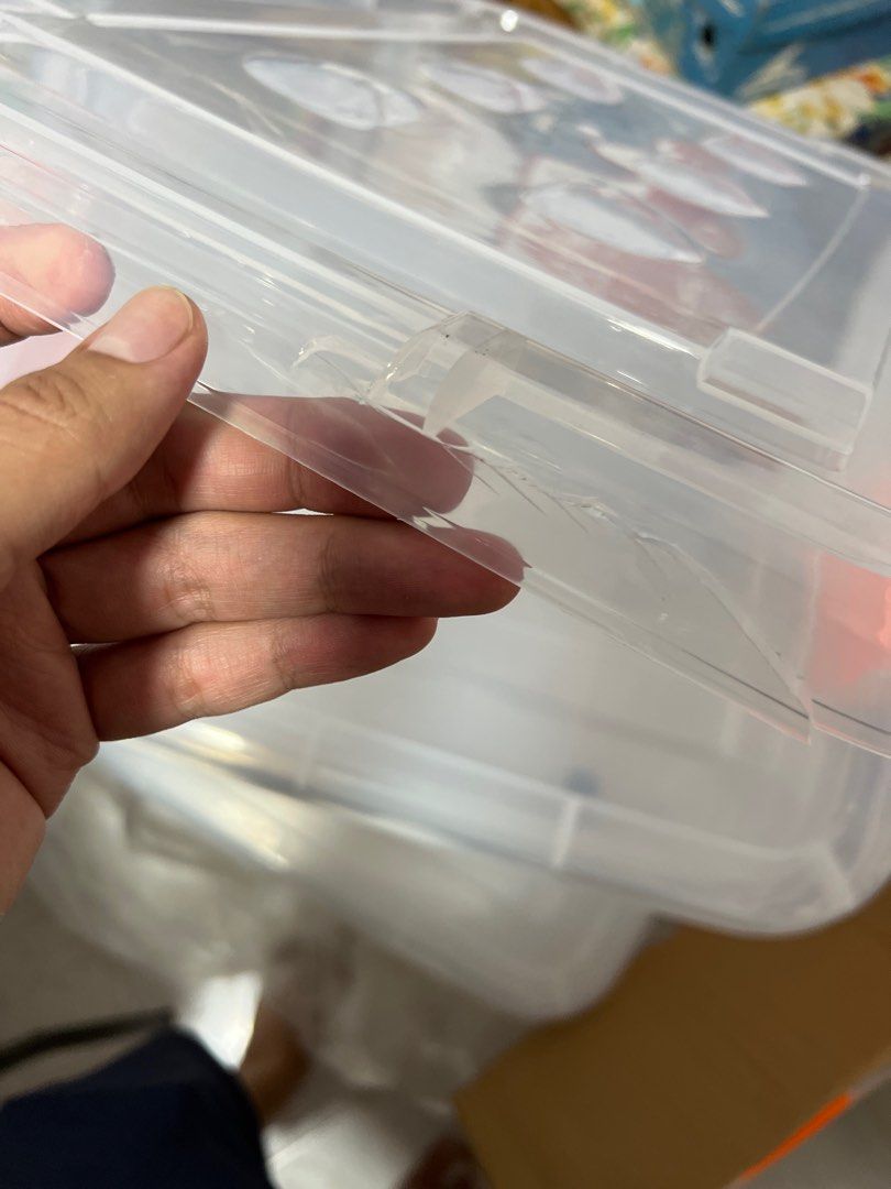 Home Organizer Stackable Transparent Storage Box Container Waterproof ...