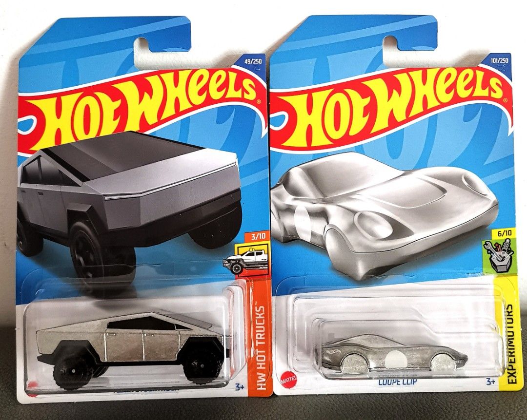 Hotwheels Tesla cybertruck and coupe clip set, Hobbies & Toys, Toys ...