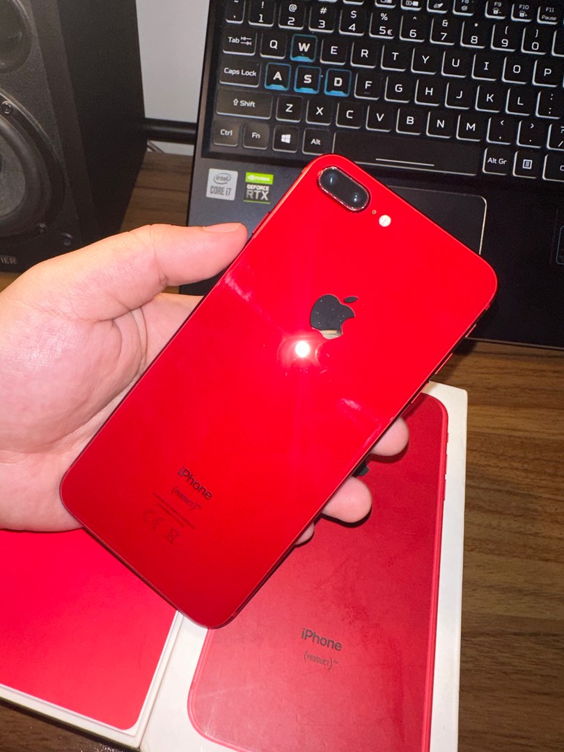 iPhone 8 plus (product red) 256gb With same imei box on Carousell
