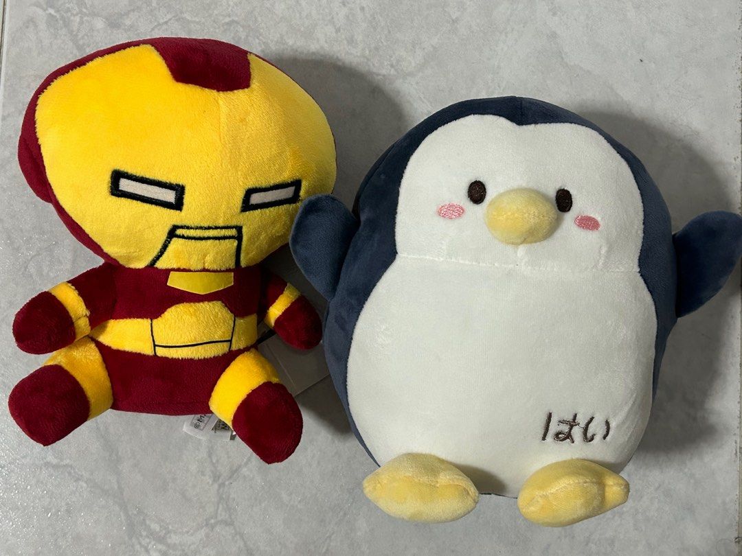 Iron Man Soft Toy and Penguin Soft Toy, Hobbies & Toys, Toys & Games on ...