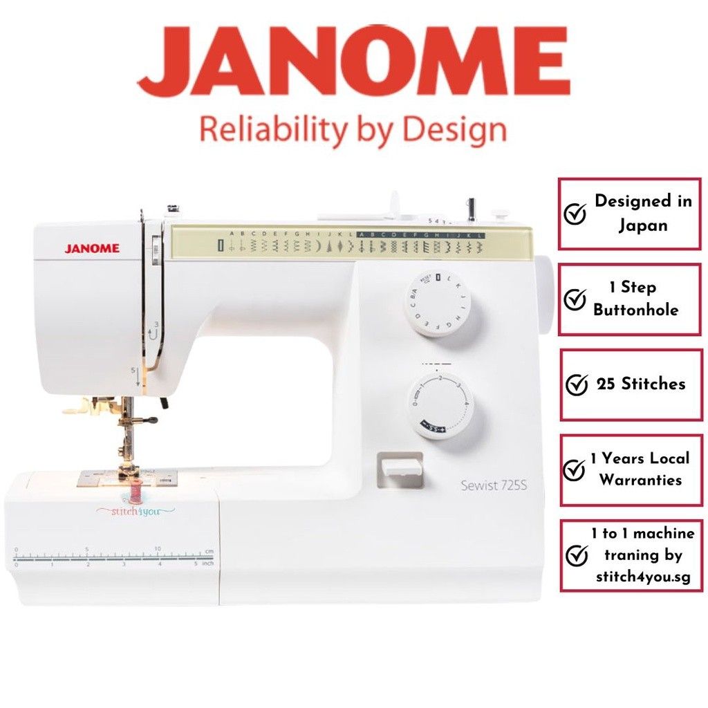 Janome 725s machine, Hobbies & Toys, Stationery & Craft, Craft Supplies ...