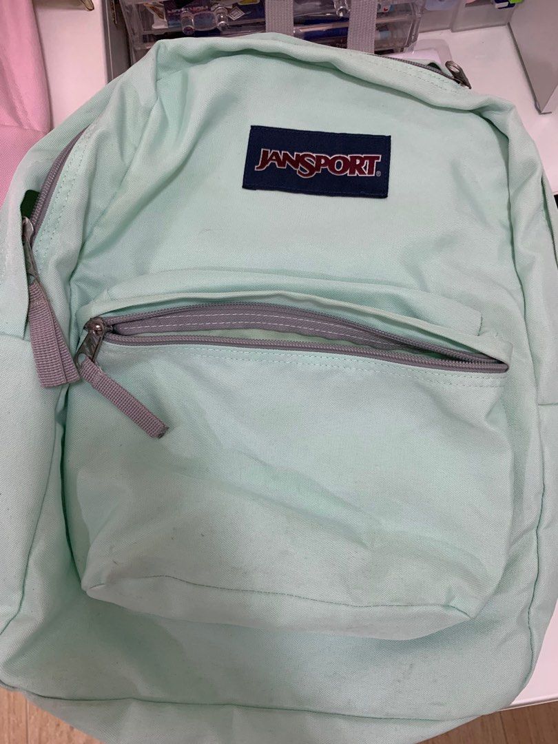 Jansport Backpack mint green, Women's Fashion, Bags & Wallets ...