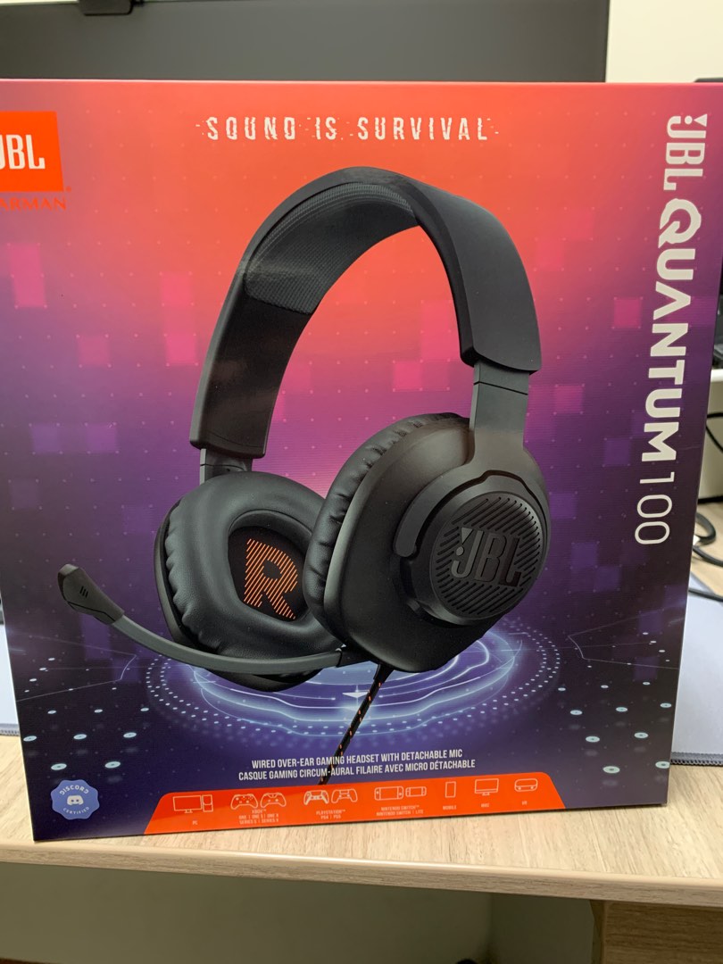 JBL Quantum 100 Headphones, Audio, Headphones & Headsets on Carousell