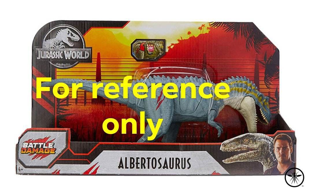 Jurassic World Battle Damage Albertosaurus Blue Variant by Mattel on ...