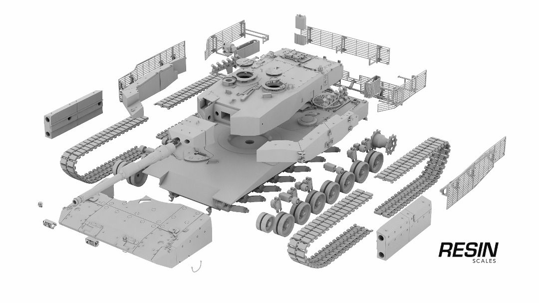 NEW Leopard 2SG Germany Singapore Main Battle Tank 1/35 resin kit ...