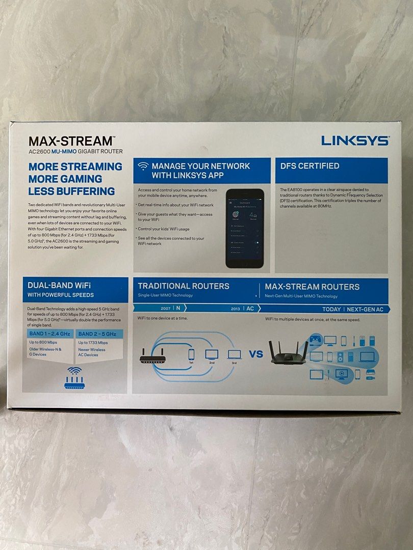 Linkway AC2600 Wifi Router, Computers & Tech, Parts & Accessories, Networking on Carousell