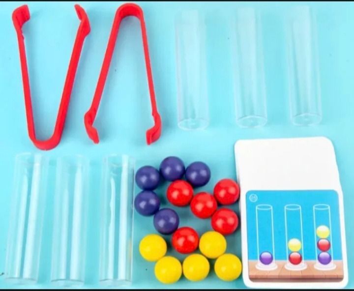 Logic Thinking Tube Clamping Wooden Color Balls, Hobbies & Toys, Toys ...