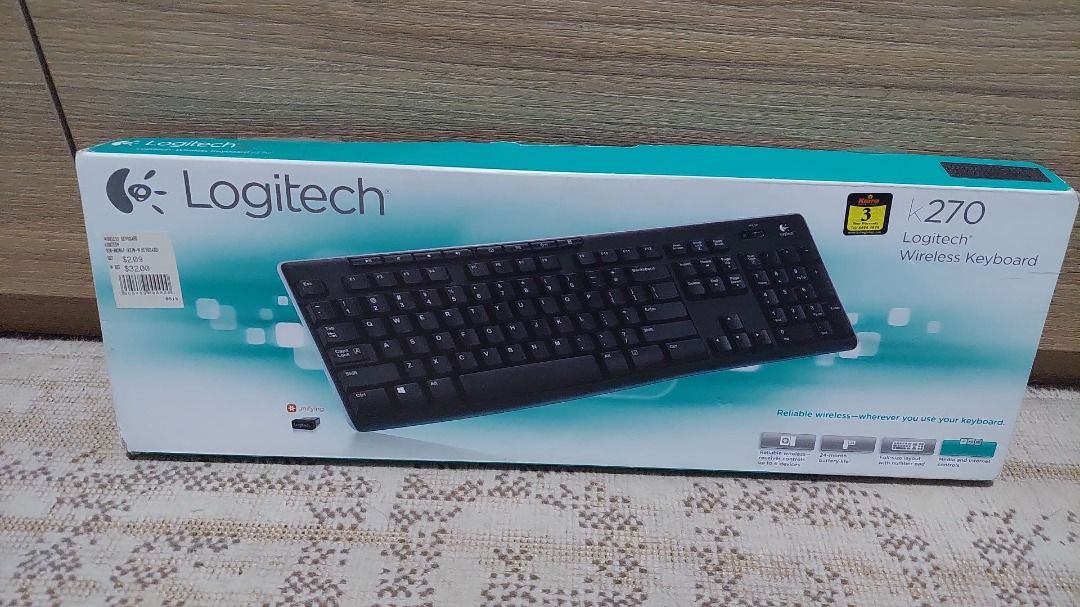 Logitech K270 Full-size wireless keyboard, Computers & Tech, Parts & Accessories, Computer ...