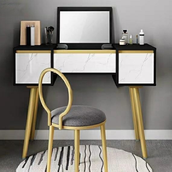 LORNA Modern Flip Top Vanity Table, Furniture & Home Living, Furniture ...