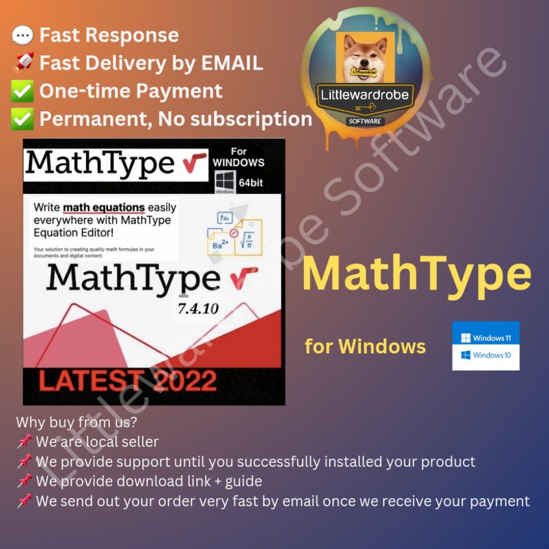 MathType 7 for Windows, Computers & Tech, Parts & Accessories, Software ...