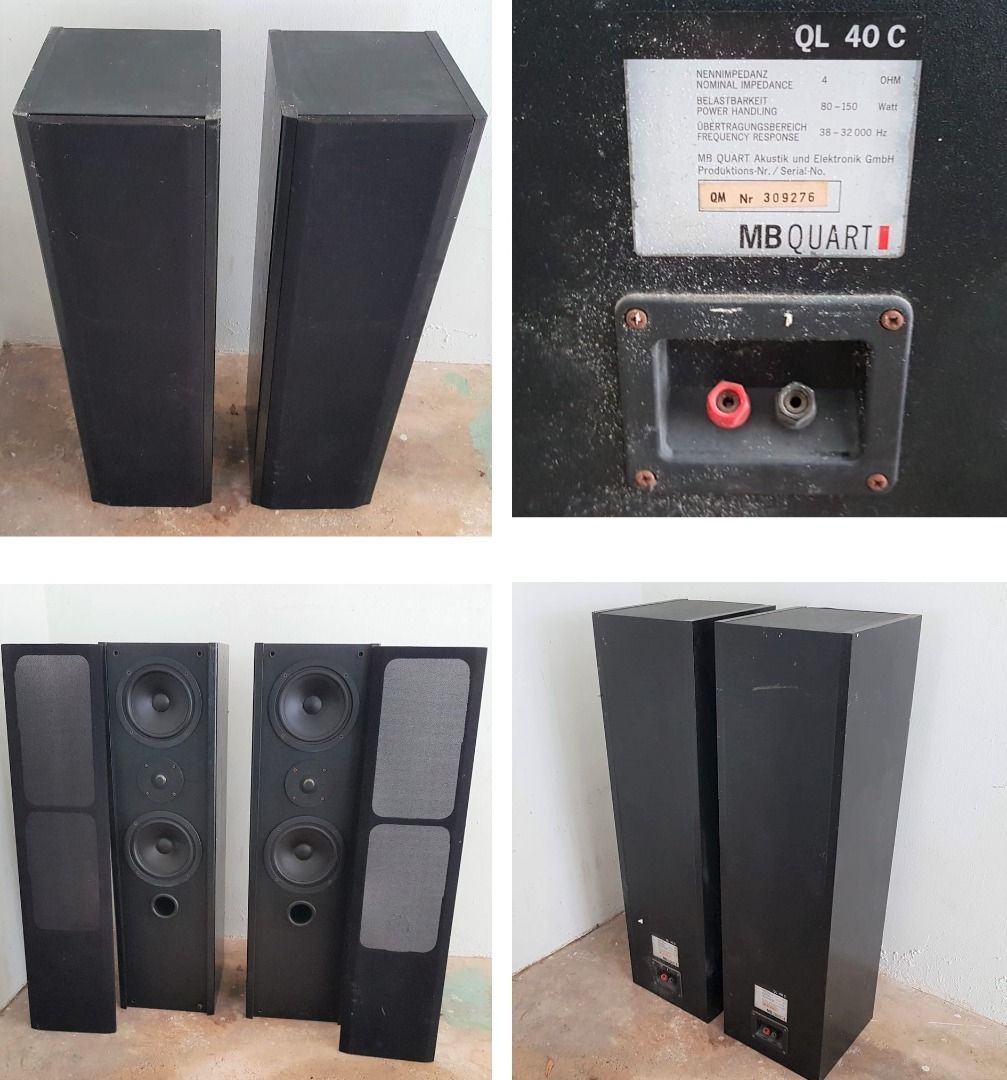 MB Quart Speaker System, 150 Watts, USA, 3-Way Loudspeakers, Model QL ...