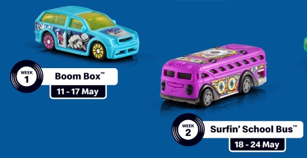 Mcdonald's Hot Wheels Boom Box, Surfin' School Bus, Layin' Lowrider ...