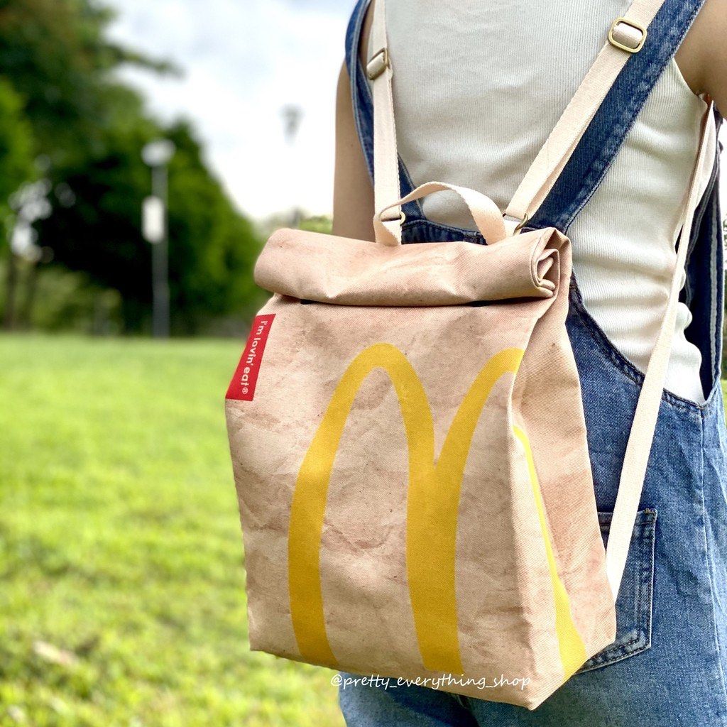 Mcdonalds "paperbag" Backpack, Women's Fashion, Bags & Wallets ...