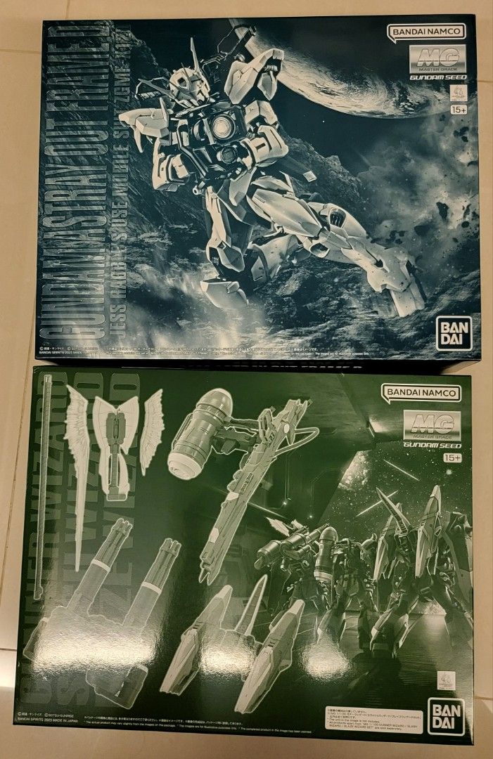 MG 1/100 GUNDAM ASTRAY OUT FRAME D & Zaku GUNNER WIZARD/SLASH WIZARD ...