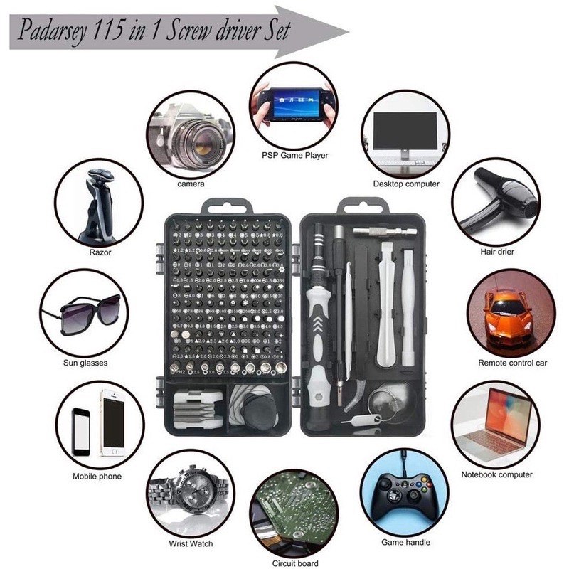 Mini Precision Screwdriver Set Computer Repair Electronic Tool Kit 122 ...