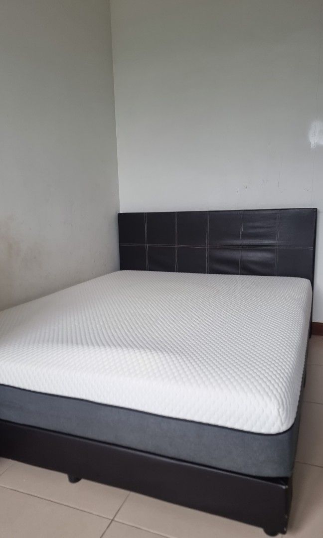 Modular Double Bed Frame, Furniture & Home Living, Furniture, Bed ...