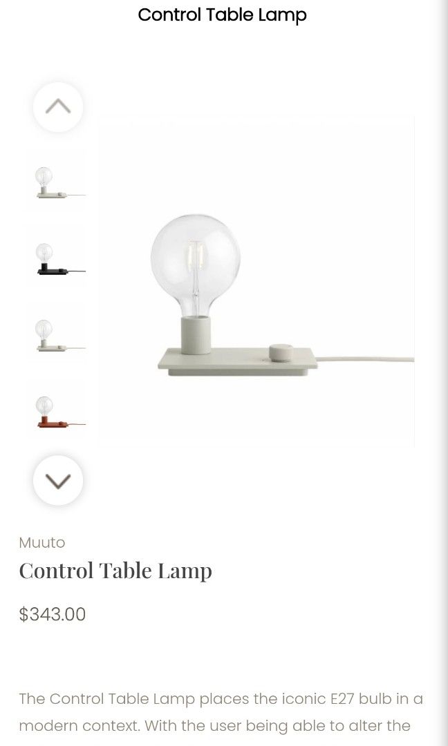 Muuto: Control Lamp (Orange and White), designed by TAF Studio ...