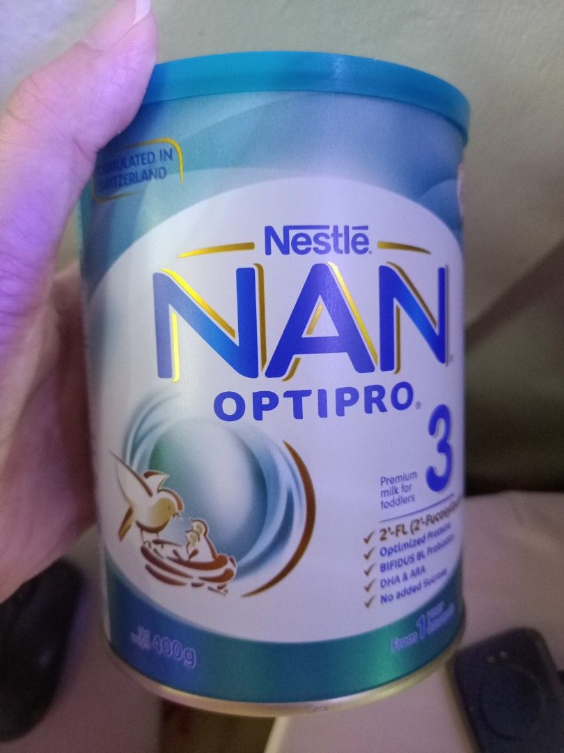 Nan Optipro 3 400g with some sample, Babies & Kids, Nursing & Feeding ...