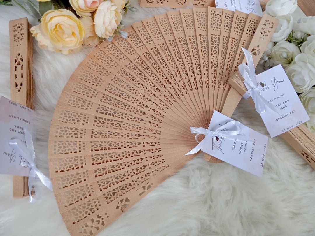 Native Fan with Free Customized Tags with Ribbons on Carousell