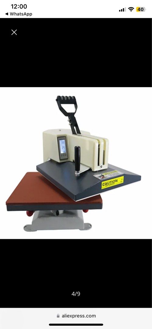 NEW Korea Style Swing Away Heat Press Machine, Computers & Tech, Office ...