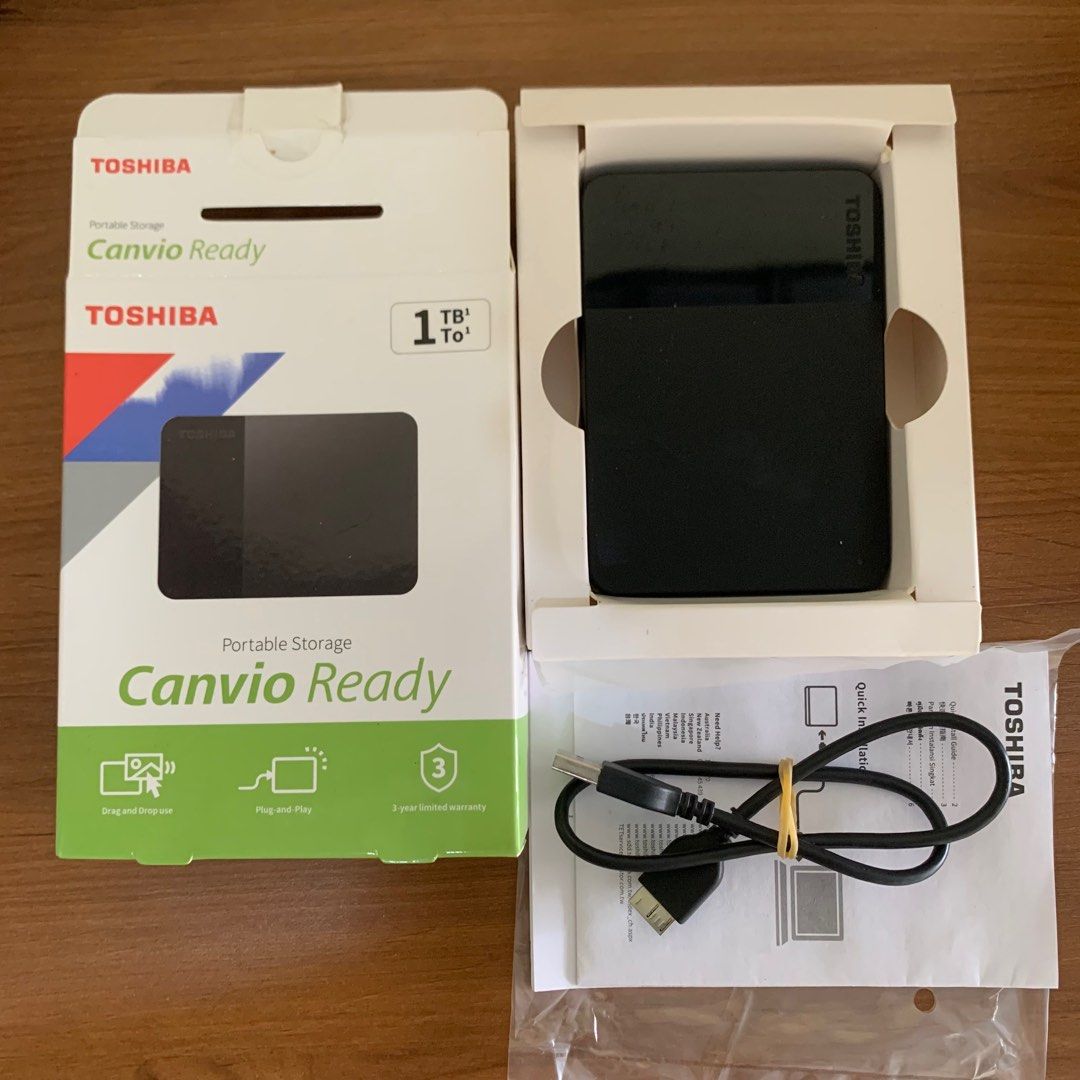 [NEW JUAL RUGI] Toshiba Canvio Ready HDD Hardisk Eksternal 1 TB - Hitam ...