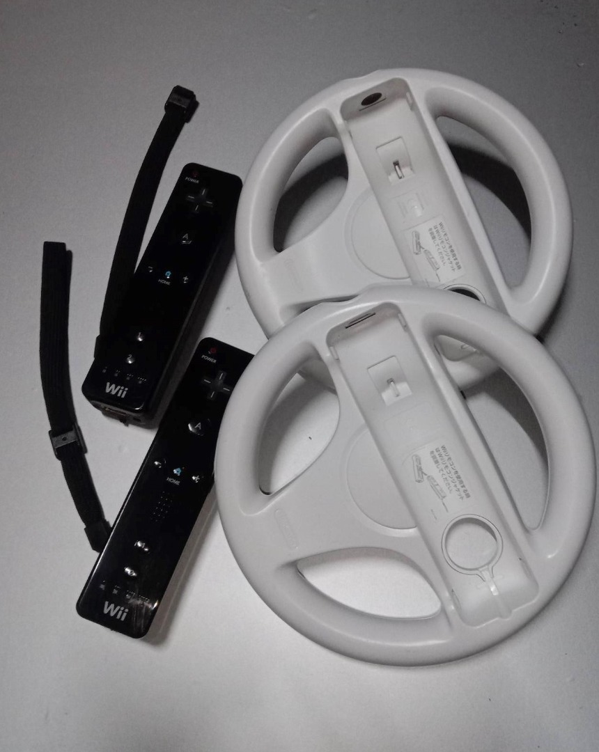 Nintendo wii mote+ wii wheel Bundle, Video Gaming, Video Games ...