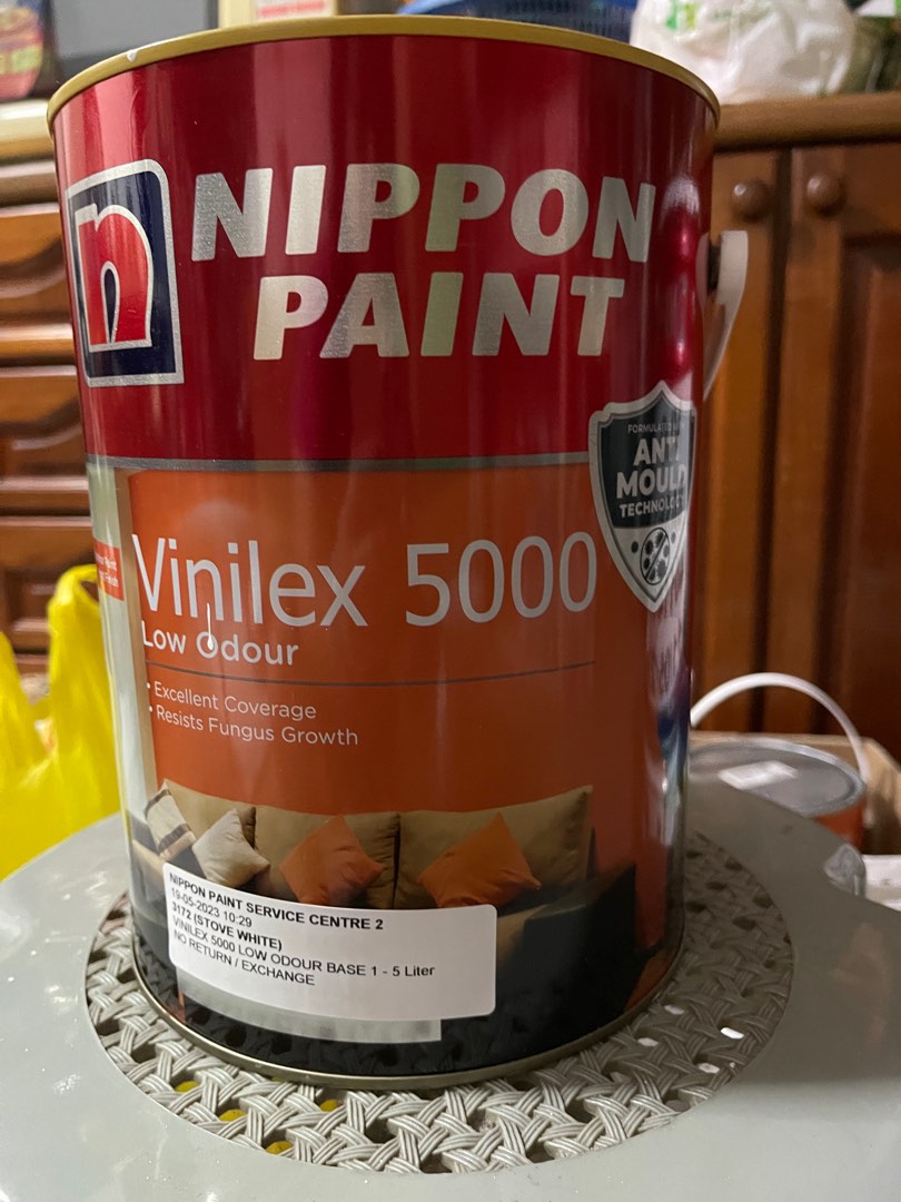 Nippon Vinilex 5000 5L 3172, Furniture & Home Living, Home Improvement ...