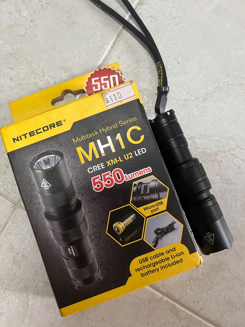 Nitecore torchlight, Sports Equipment, Hiking & Camping on Carousell