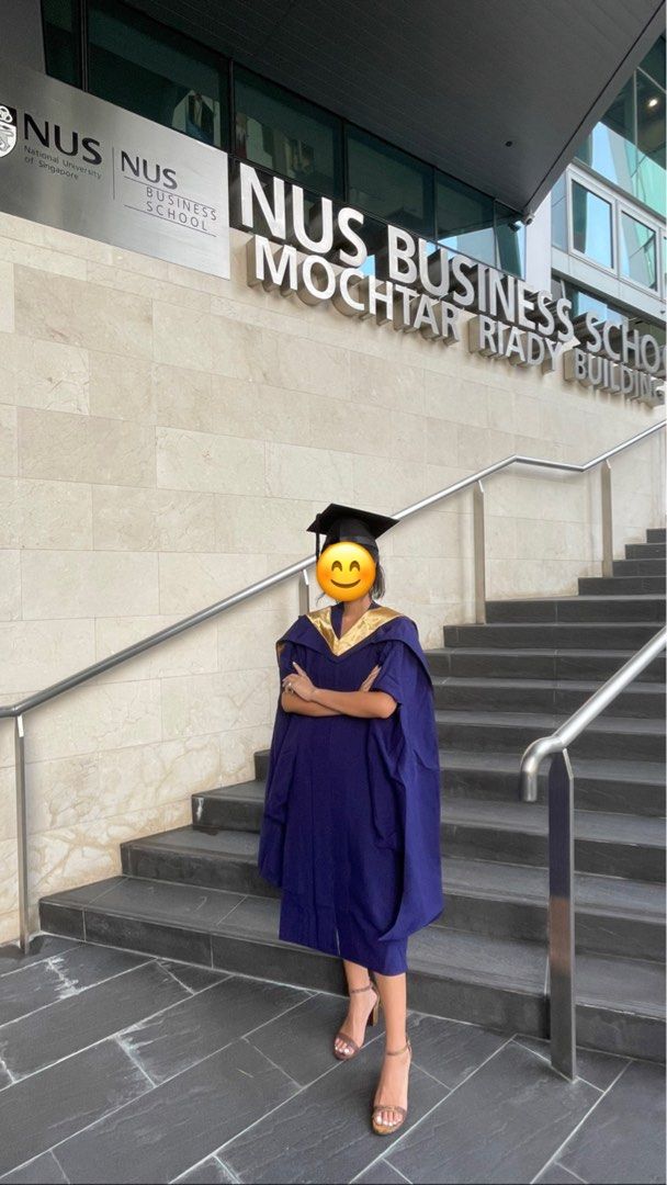 NUS Master Graduation Gown, Women's Fashion, Dresses & Sets, Evening ...