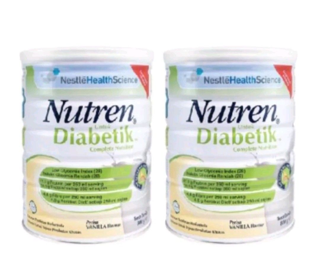 Nutren Diabetic 850g x 2 tins, Health & Nutrition, Health Supplements ...