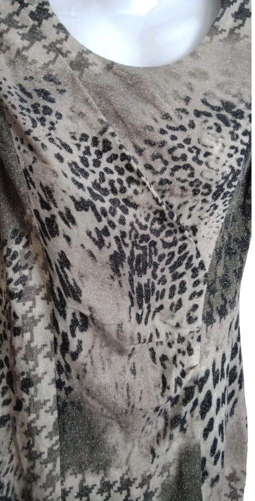 Office dinner formal print earth color dress, Women's Fashion, Dresses ...