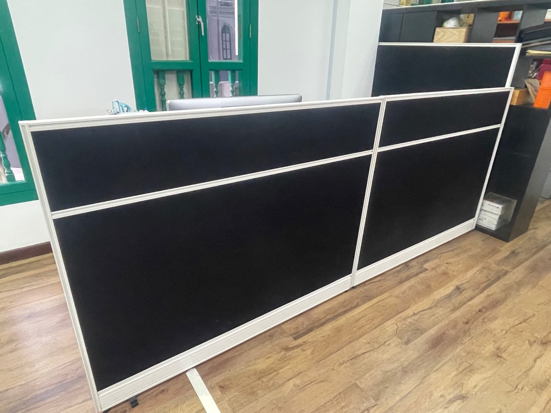 Office Partition Classic Black, Furniture & Home Living, Furniture ...