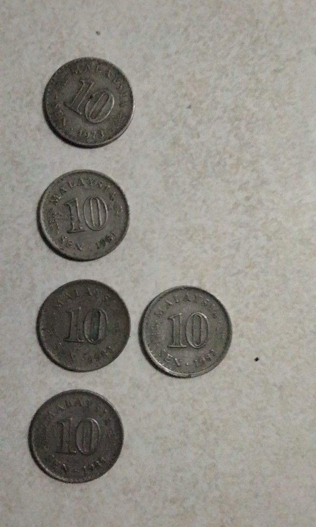 Old 10 Malaysian 10 cent.duit 10 sen lama, Hobbies & Toys, Collectibles ...