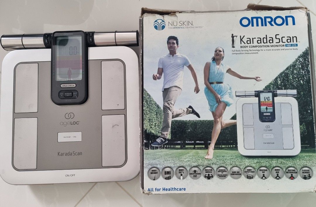 Omron Karada Scan Weighing Scale, Health & Nutrition, Health Monitors ...