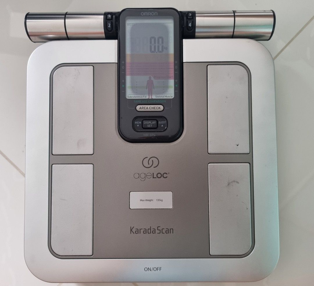 Omron Karada Scan Weighing Scale, Health & Nutrition, Health Monitors ...