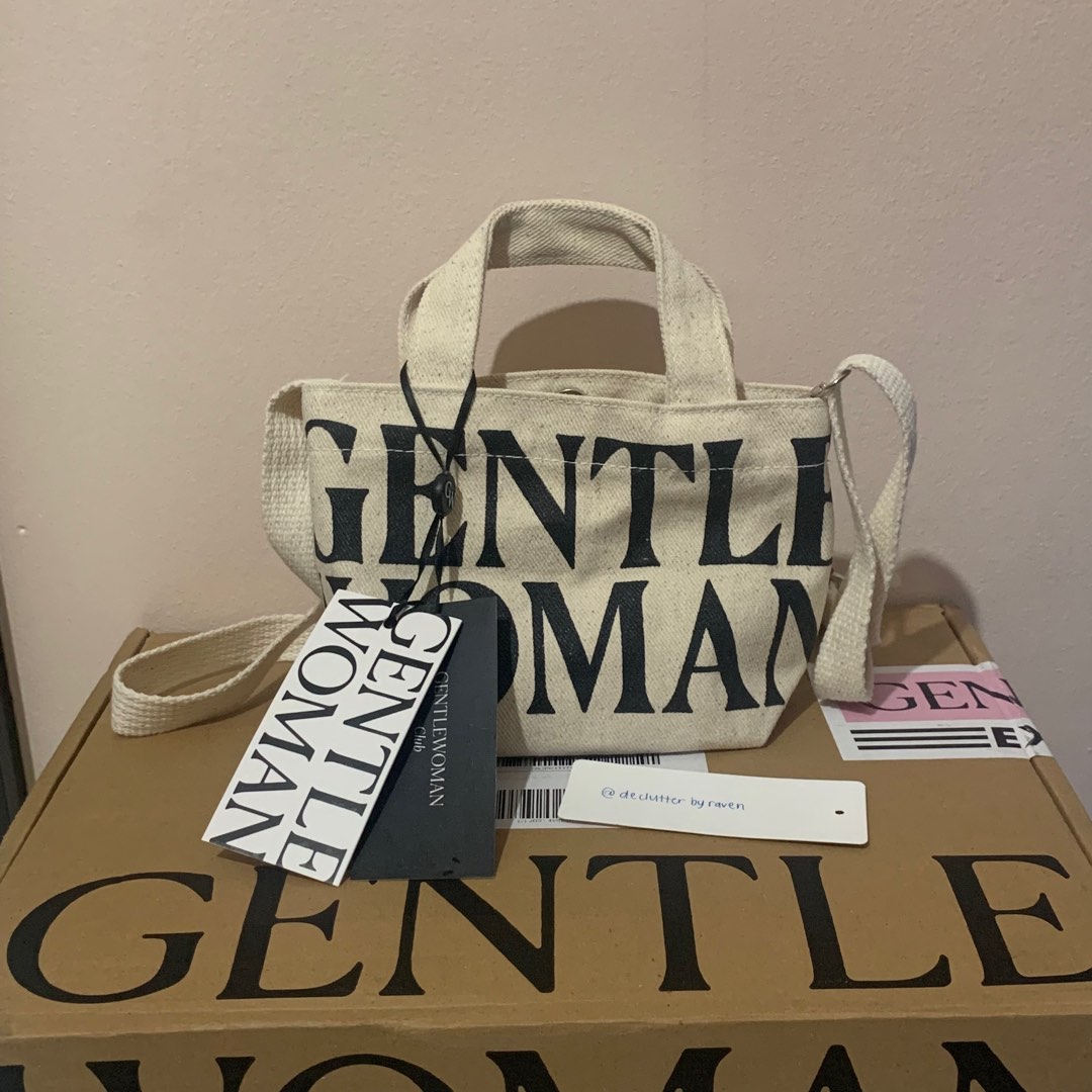 [PRE ORDER BATCH 7] Gentle Woman Micro Canvas Tote on Carousell