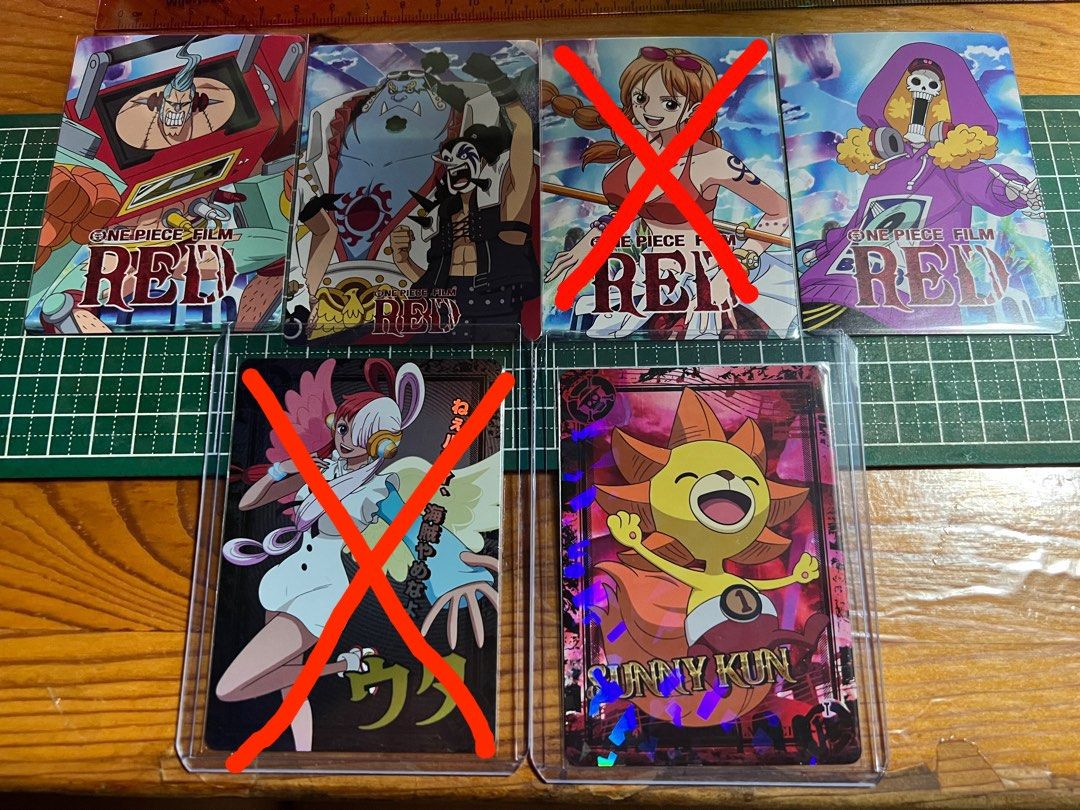 One Piece Red Film Character Card, Hobbies & Toys, Toys & Games on ...