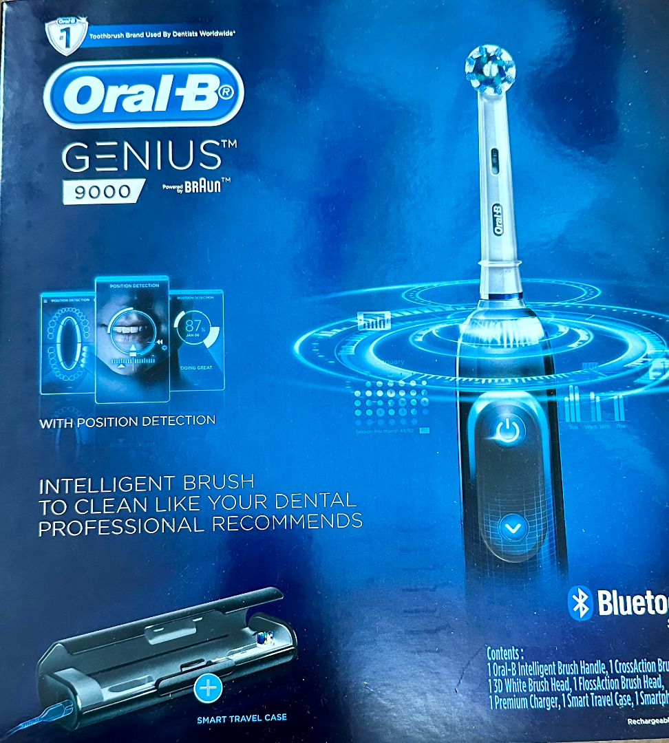 Oral-B Genius 9000 Electric Toothbrush with Gum Care, Floss Action ...