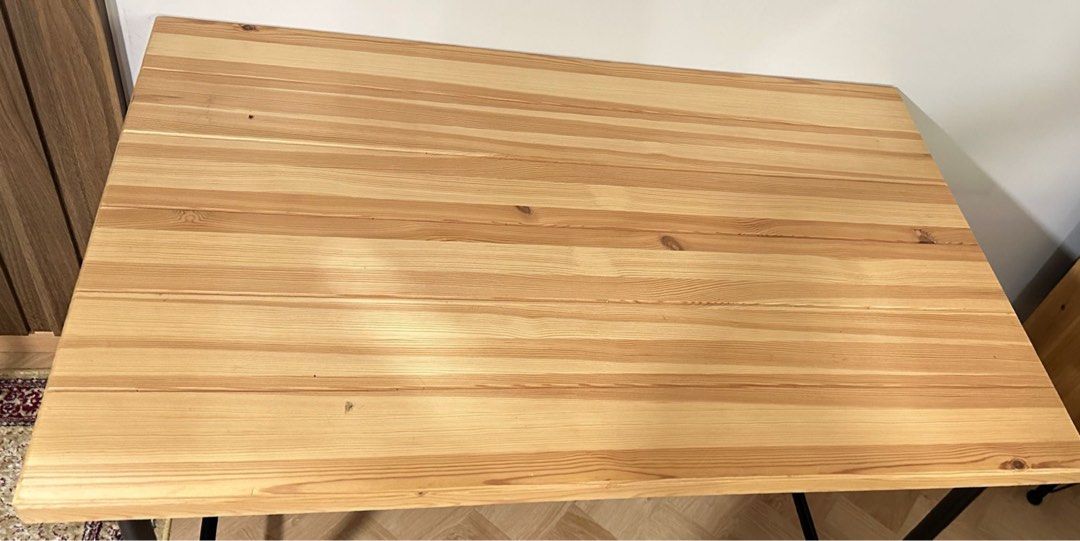 Pine Wood Desk Kullaberg, Furniture & Home Living, Furniture, Tables ...