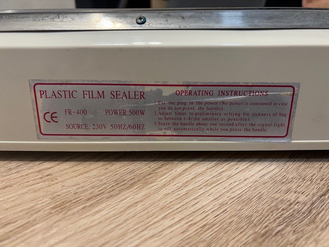 Plastic Impulse Sealer, TV & Home Appliances, Other Home Appliances on ...