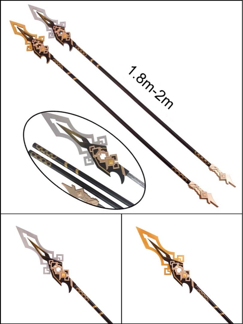 [PO] Zhongli Cosplay Genshin Impact Zhong Li Costume Wig Shoes Weapon ...
