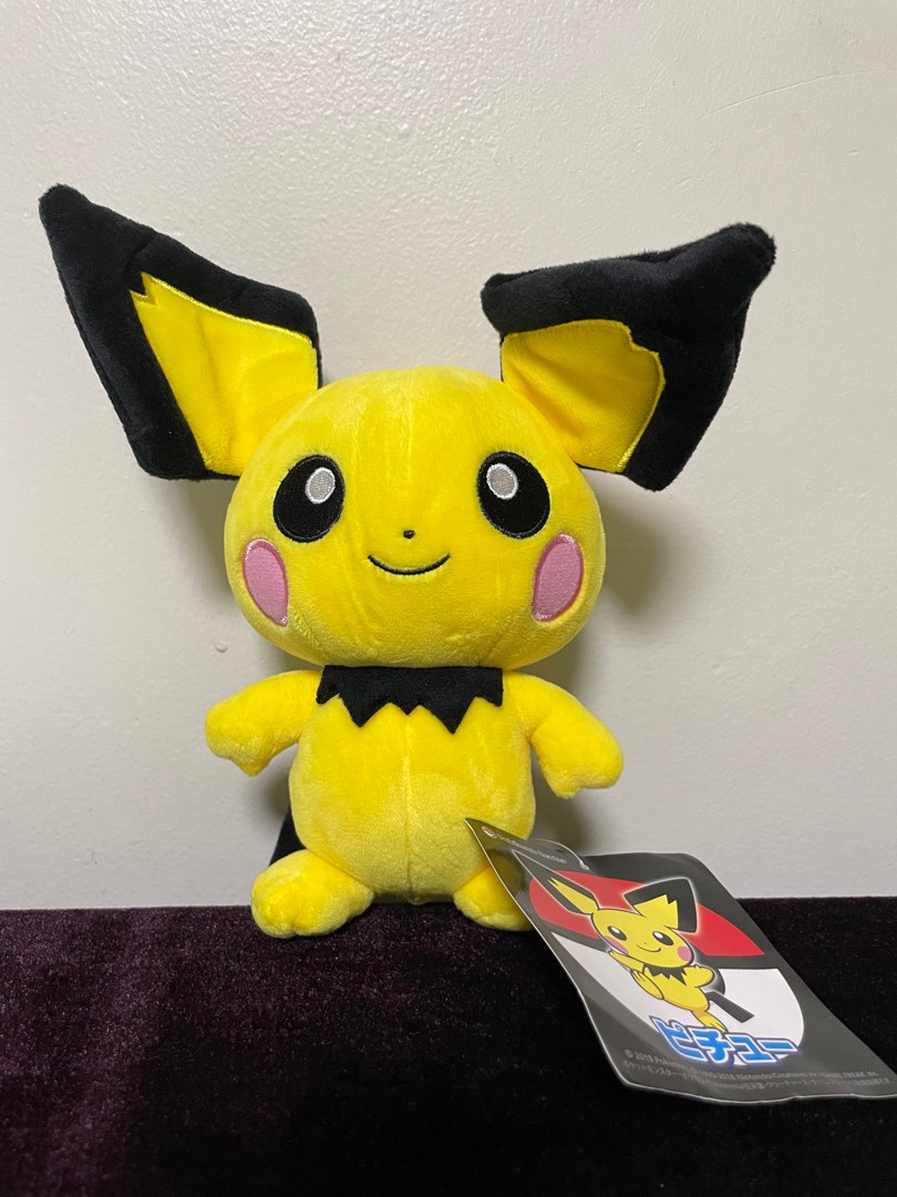 Pokémon Center Pichu Plush, Hobbies & Toys, Toys & Games on Carousell