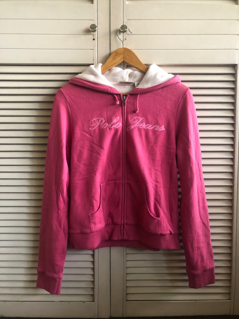 POLO RALPH LAUREN Pink Full-Zip Hoodie on Carousell