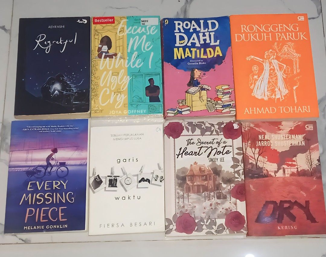 Preloved & New Novel Buku Original Dry Kering, Matilda, Regretful TTD ...