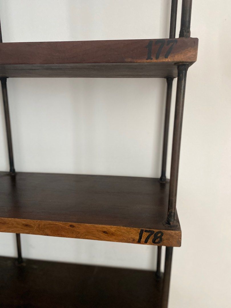 Pre-loved industrial style display shelving unit, Furniture & Home ...