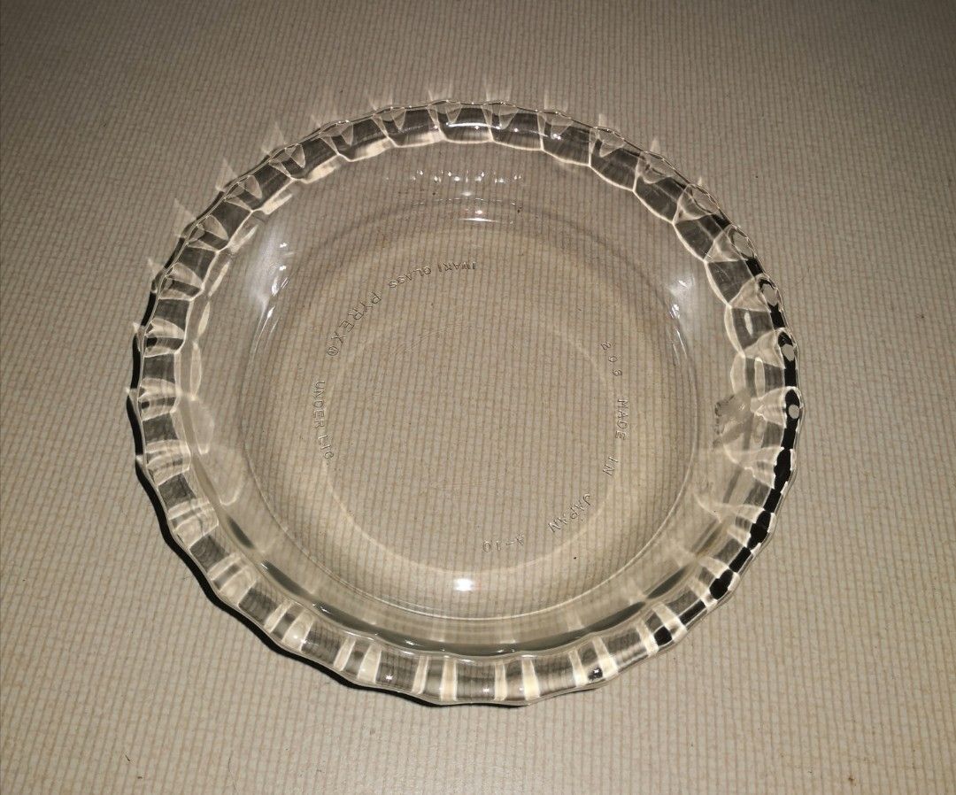 Pyrex Iwaki glass dessert deep plate 7, Furniture & Home Living ...