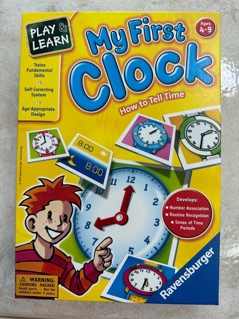 RAVENSBURGER My First Clock / Tell time - Educational & Fun!, Hobbies & Toys, Books & Magazines ...