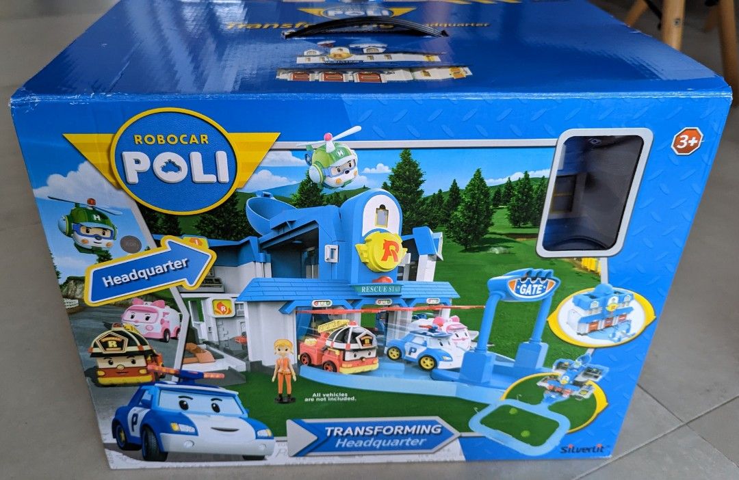 Robocar Poli Convertible Headquarter Construction Playset, Hobbies ...