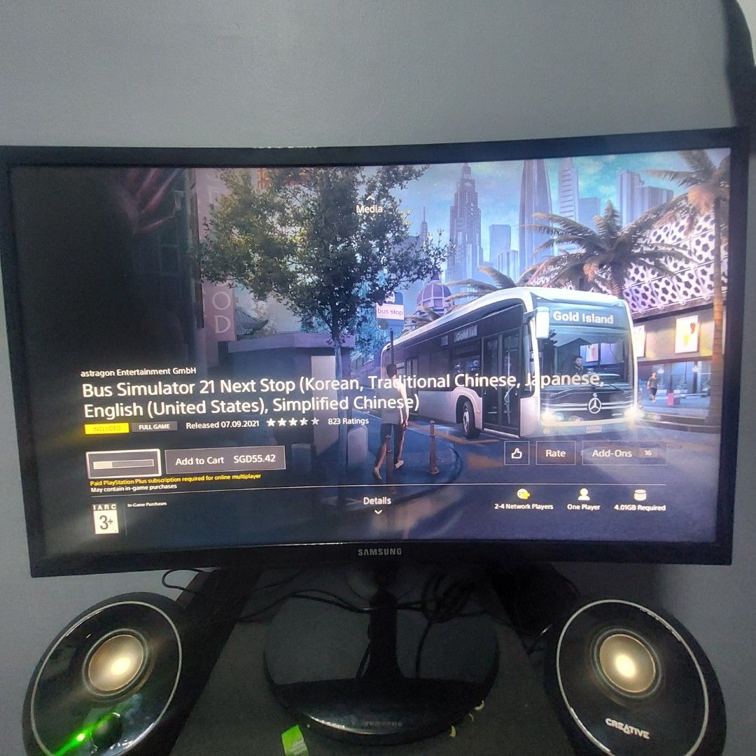 Samsung curve monitor 24inch, Computers & Tech, Desktops on Carousell