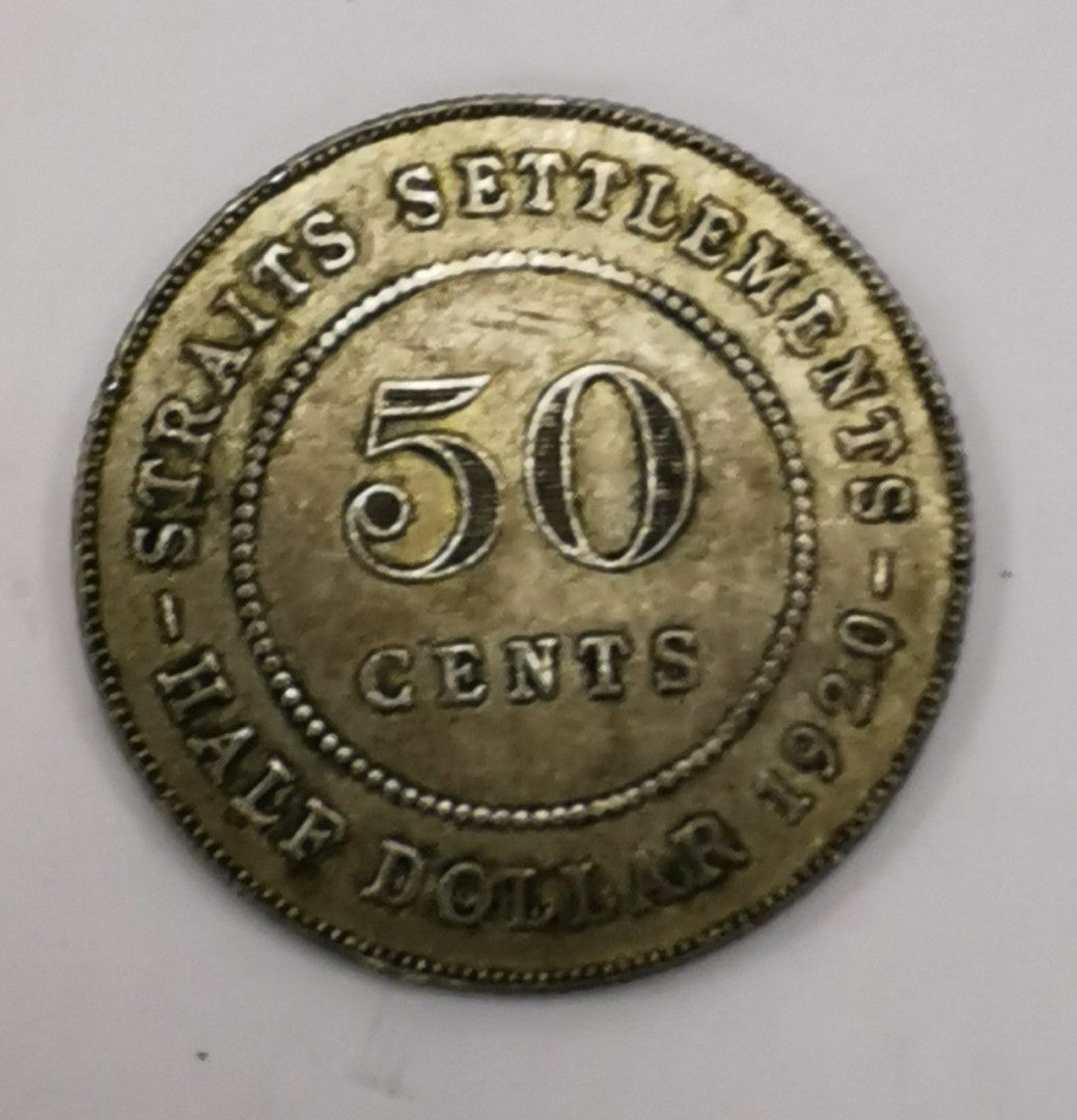 Sg 1920 50 cents coin, Hobbies & Toys, Memorabilia & Collectibles ...
